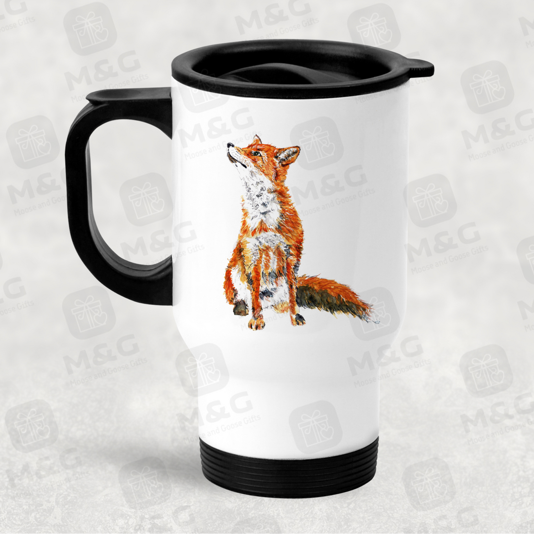 Fox travel mug - Personalised insulated mug – Moose and Goose Gifts